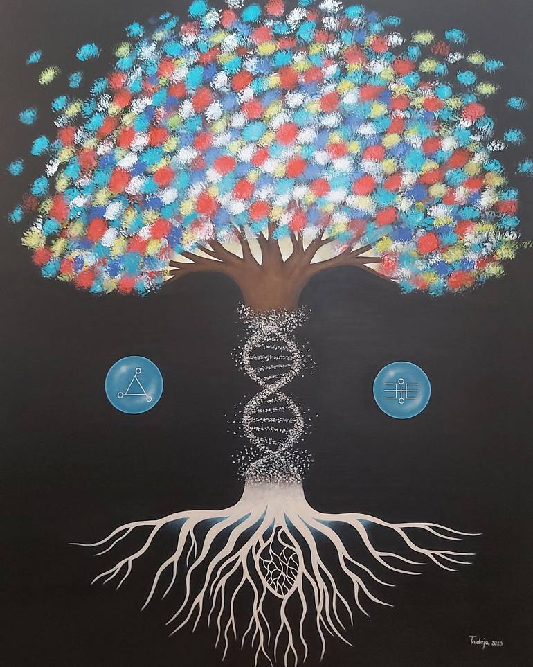 Tree Of Life Painting by Tadeja Divjak | Saatchi Art