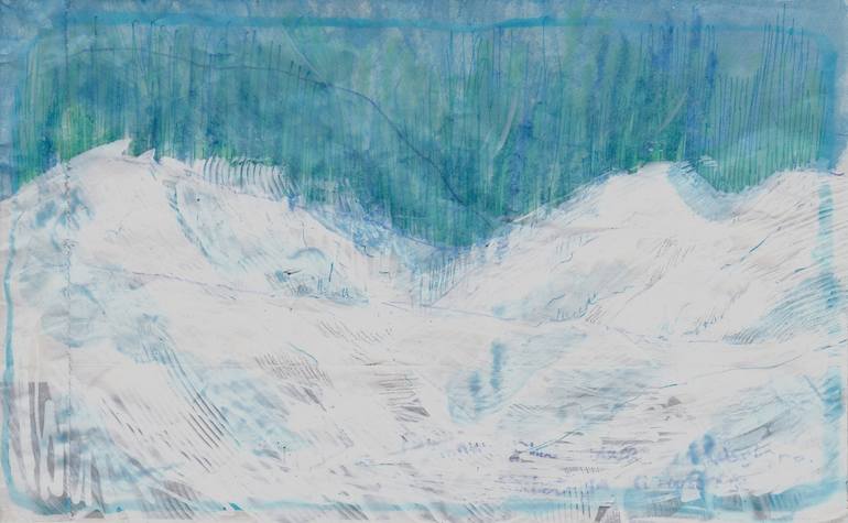 snow mountain Painting by Ayako Kyodo | Saatchi Art