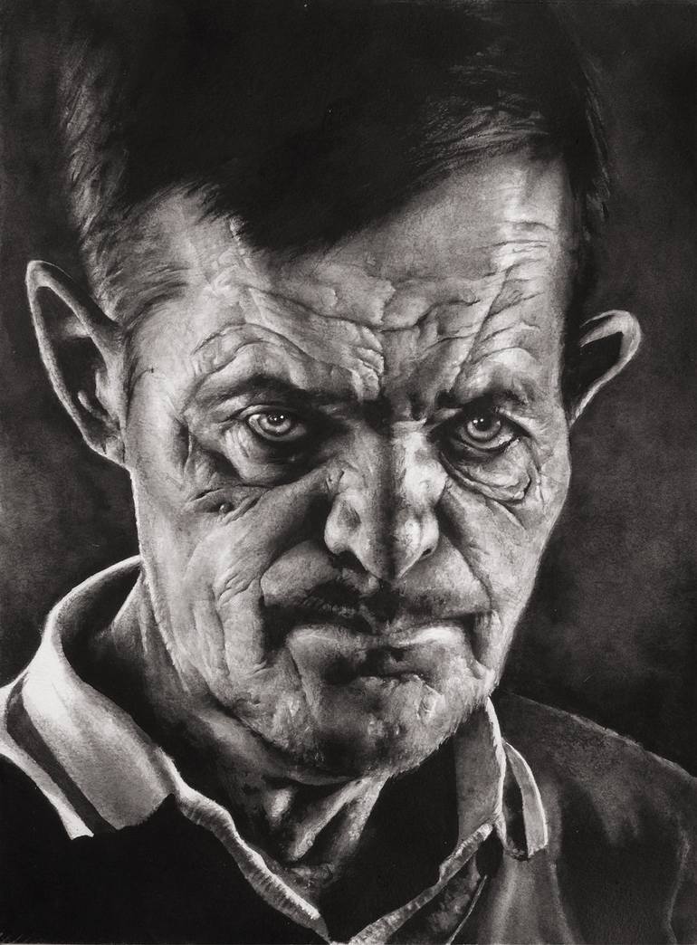 Portrait of an old Moldavian man Painting by Alessandro Bavari ...