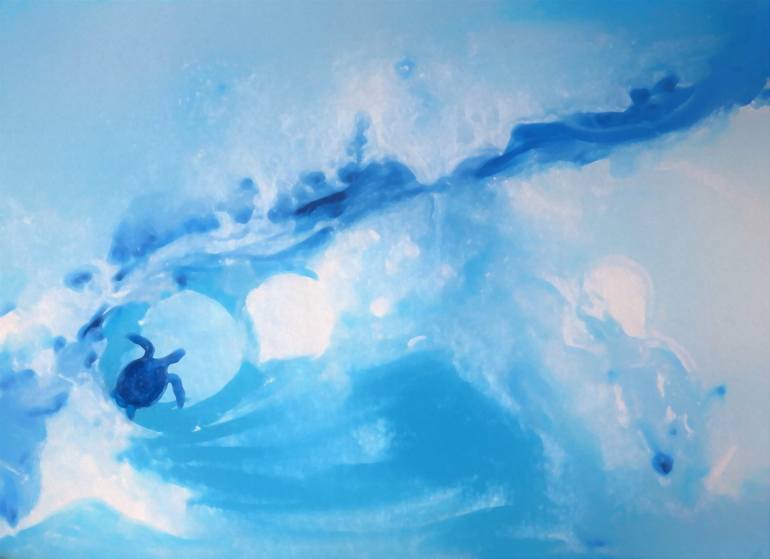 Turtle Mana Painting by Jill Lorraine | Saatchi Art