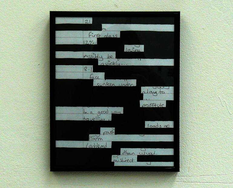 Untitled (Line First glass) Painting by Sarah Pryor | Saatchi Art