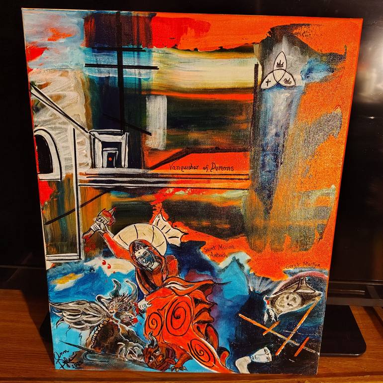 Saint Marina Martyr Vanquisher of Demons Painting by Sherry Pyle ...
