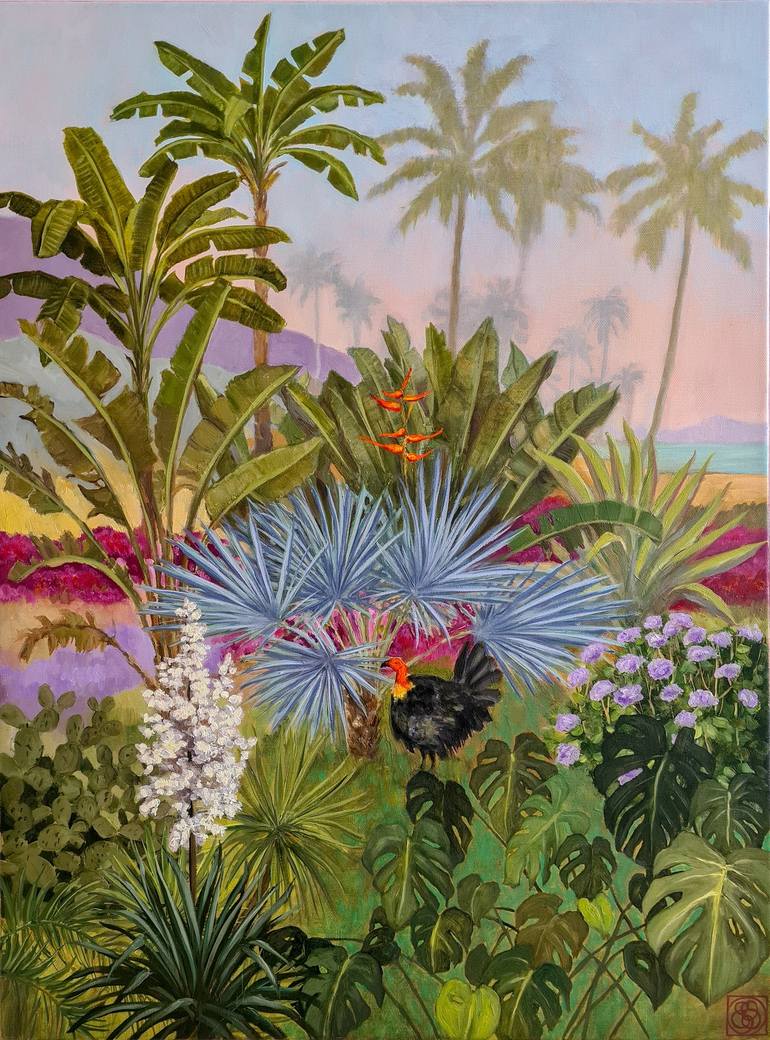 Botanical Gardens Landscape Painting by Katia Bellini | Saatchi Art