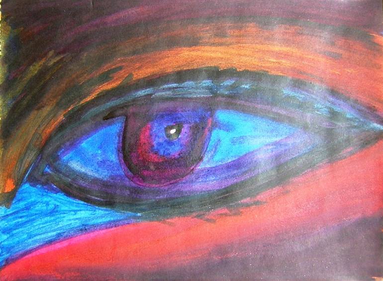 The Night Forest , Oil on Canvas , 30 inches x 48 inches Painting by ...