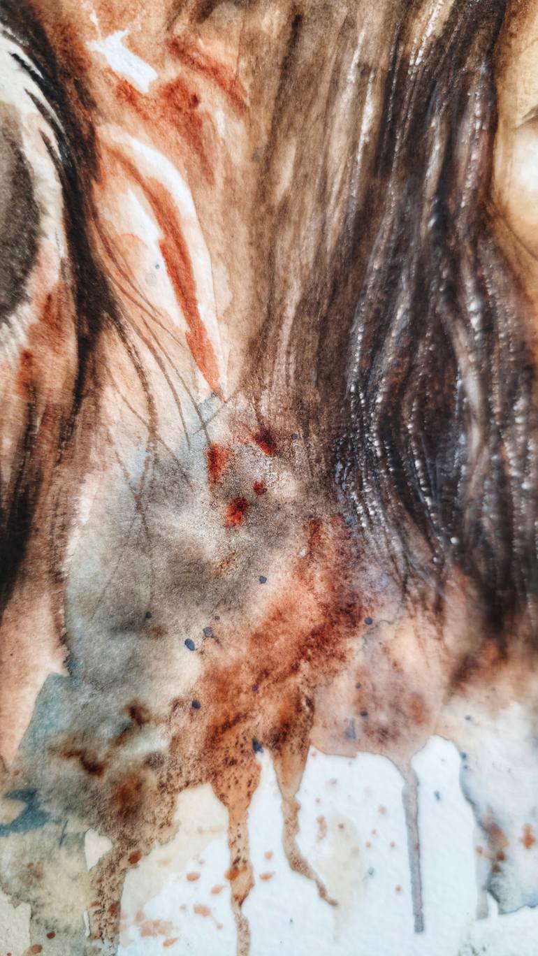The Lion & The Lamb Painting by Rose Ramandi | Saatchi Art