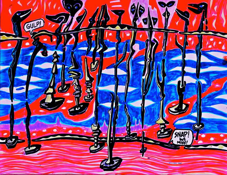 Just a Friendly Difference of Opinions Drawing by Roger Hilleboe ...