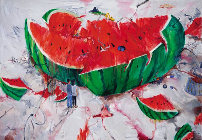 剩山图之二 Painting by Jinsong Yang | Saatchi Art