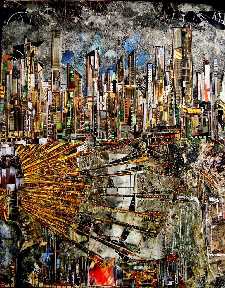 roots of repetition Collage by Alan Lew | Saatchi Art