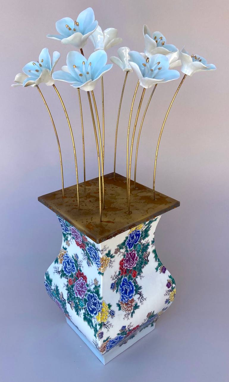 Vase with Flowers #4 Sculpture by Joe Pinkelman | Saatchi Art