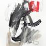 Static Red Impulse Drawing by Sander Steins | Saatchi Art