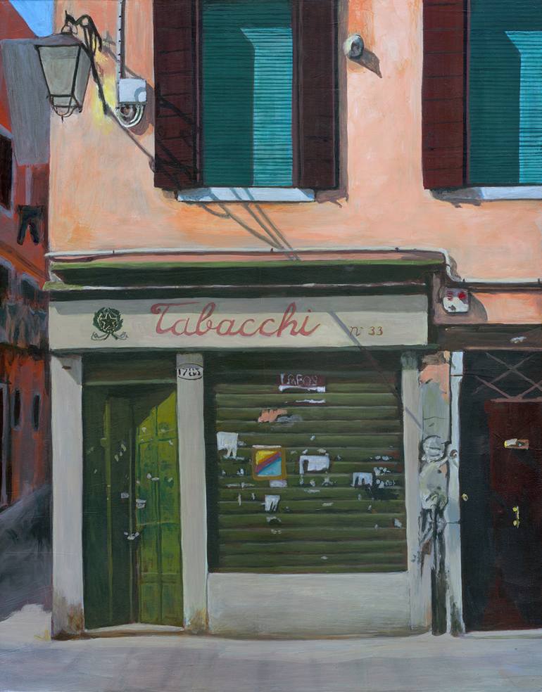 Tabacchi (Venice) Painting by Michelle Heron | Saatchi Art