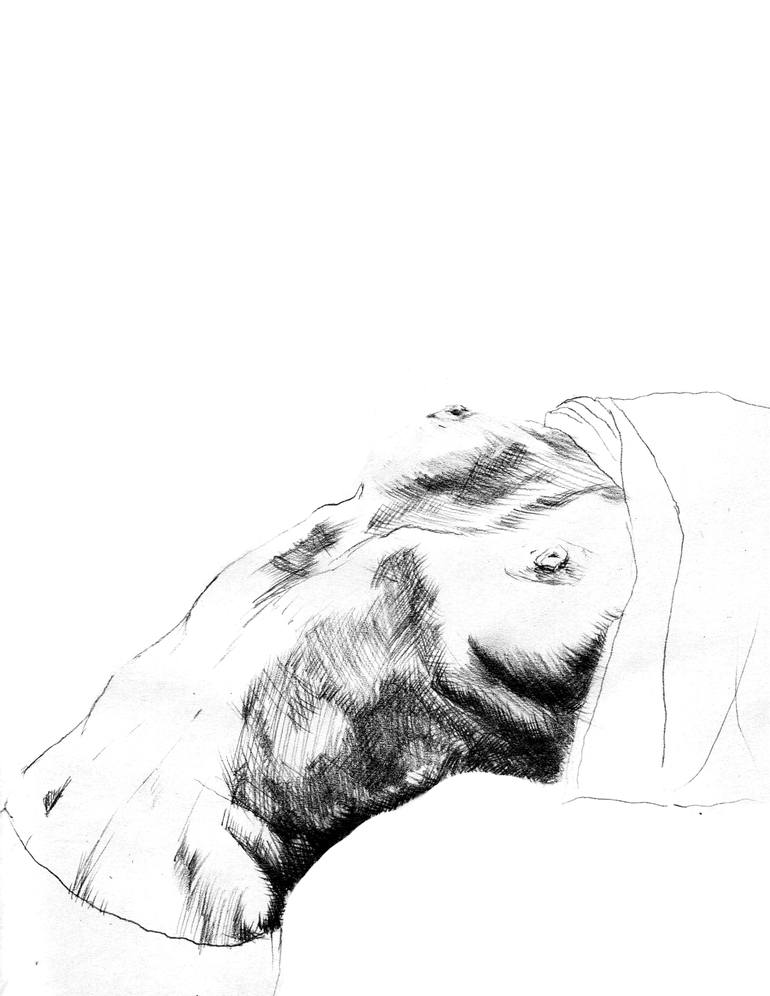 female bust Drawing by Adam Schutt | Saatchi Art