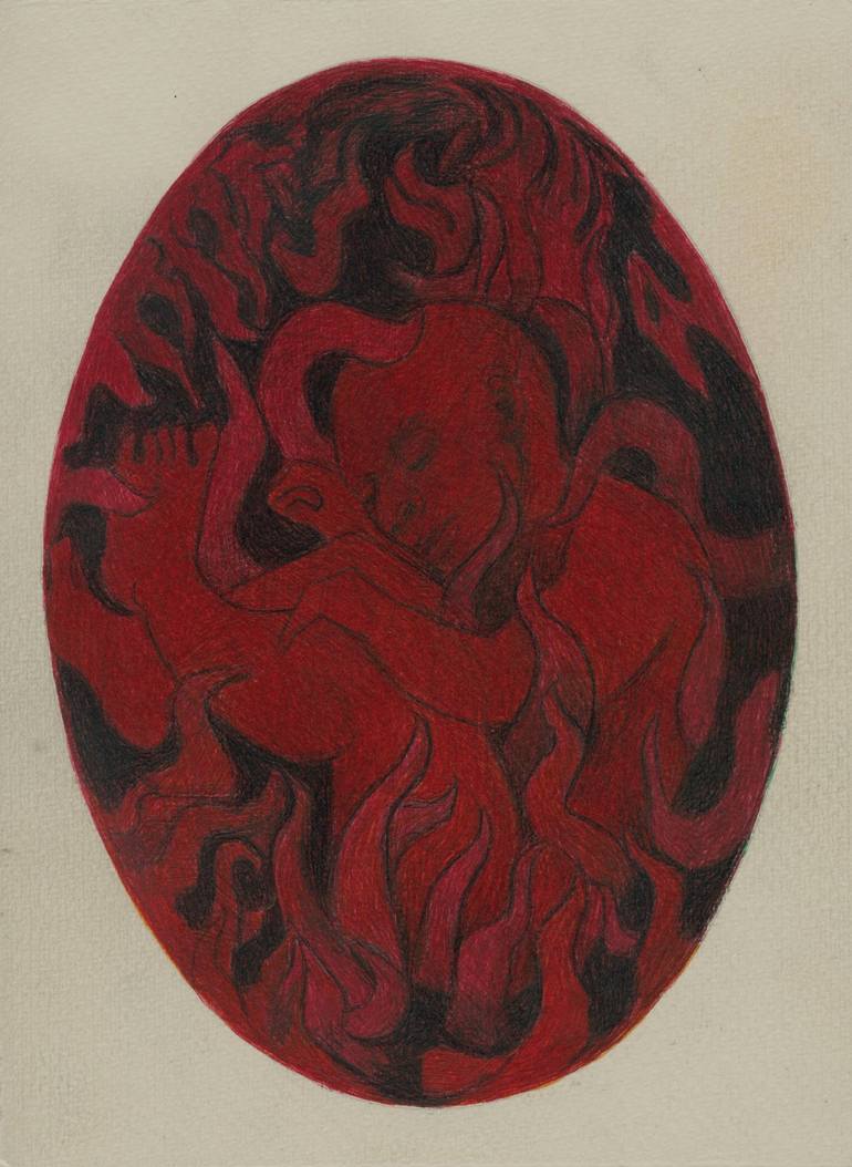 Born of Fire Drawing by Richard Ashworth | Saatchi Art