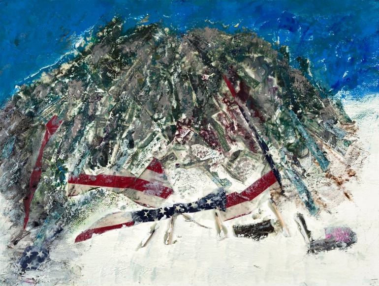 Dollar Mountain Painting by BASCHA MON | Saatchi Art