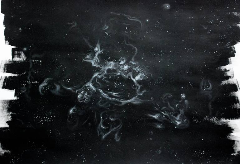 Large Magellanic Cloud Drawing by Liene Pulture | Saatchi Art