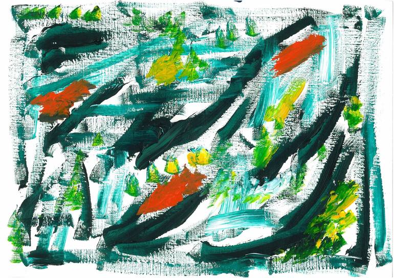 Sea Of Serendipity Painting by Russell Nightingale | Saatchi Art