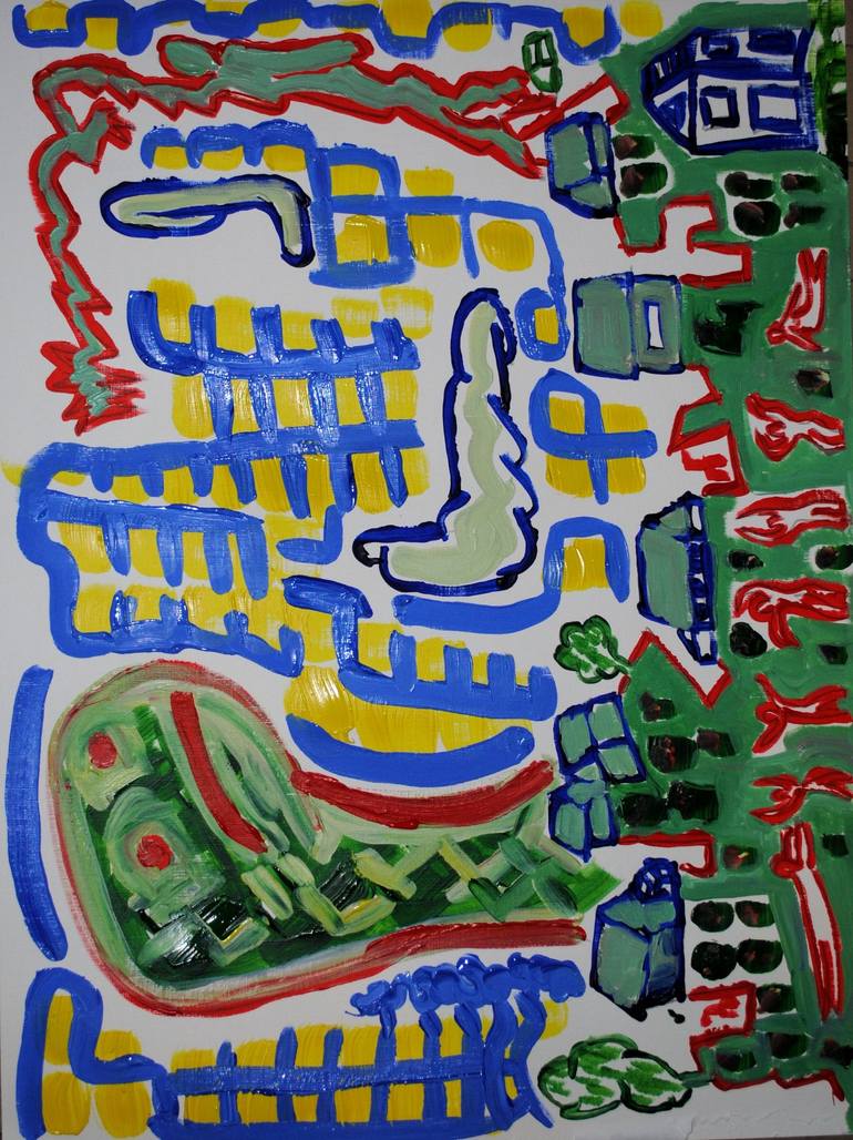 Kaiju I Painting by Paul Roe | Saatchi Art