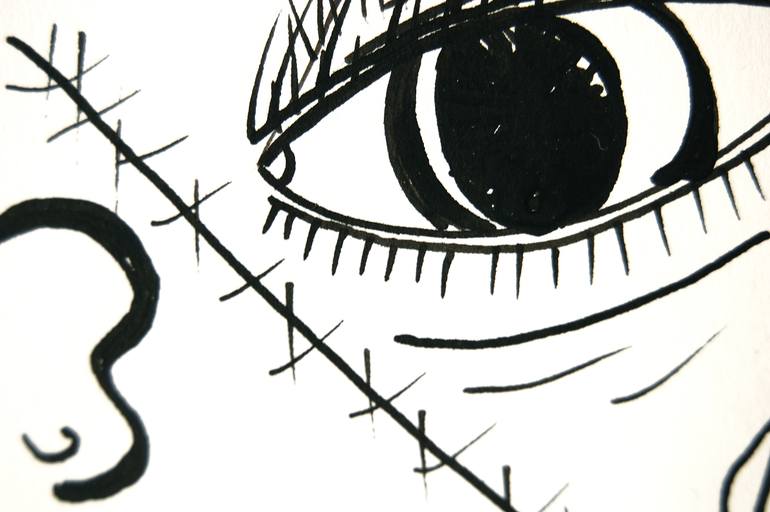 Three faces Drawing by Amelia Augustyn | Saatchi Art