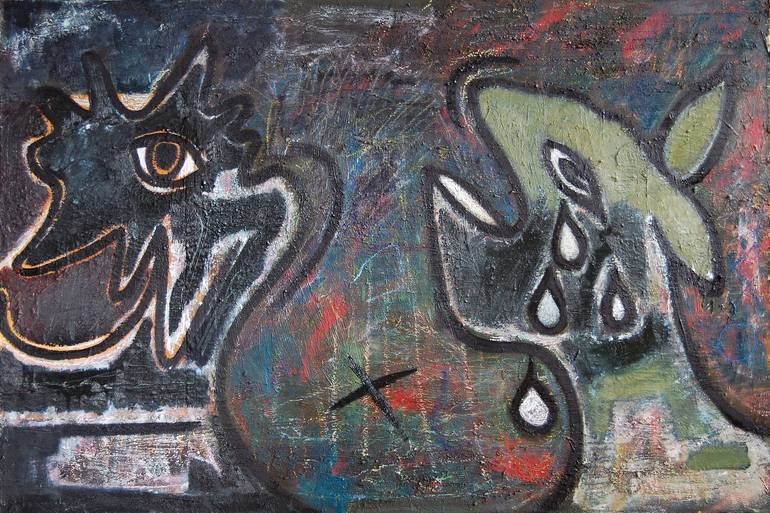 The howler Painting by Amelia Augustyn | Saatchi Art