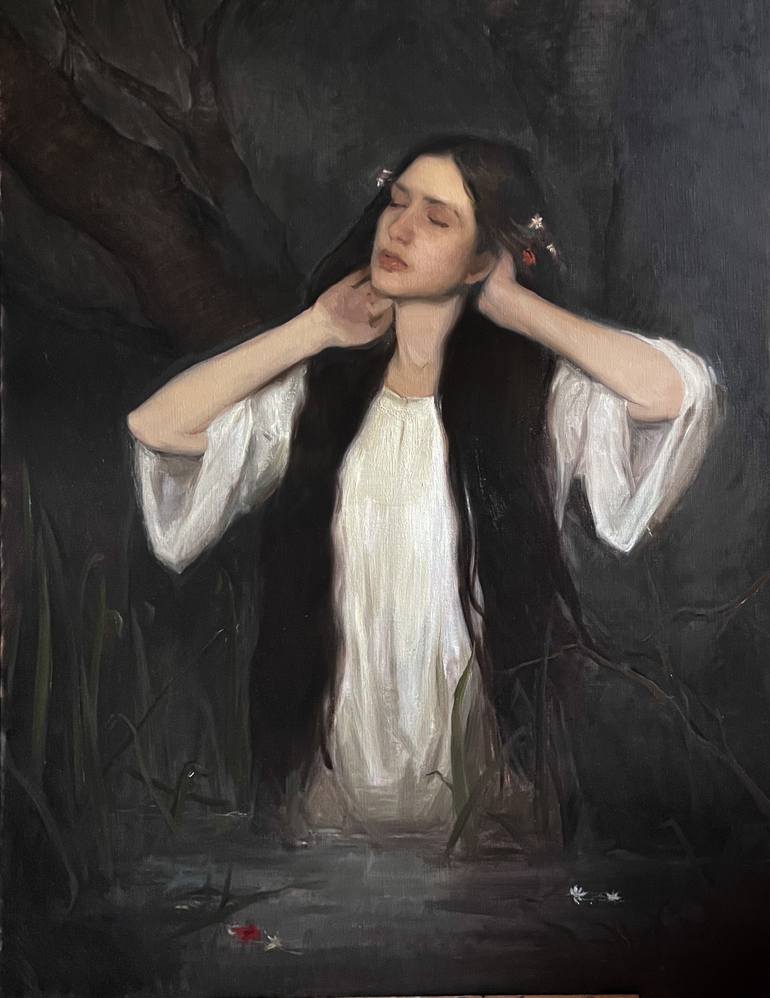 Ophelia Painting by Elizabeth Ralph-Smith | Saatchi Art Italy