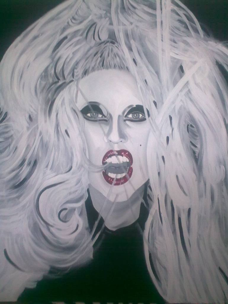 Lady Gaga Painting by barry keegan | Saatchi Art