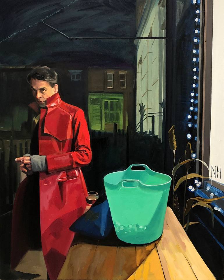 The Red Angel Painting by Naila Hazell | Saatchi Art