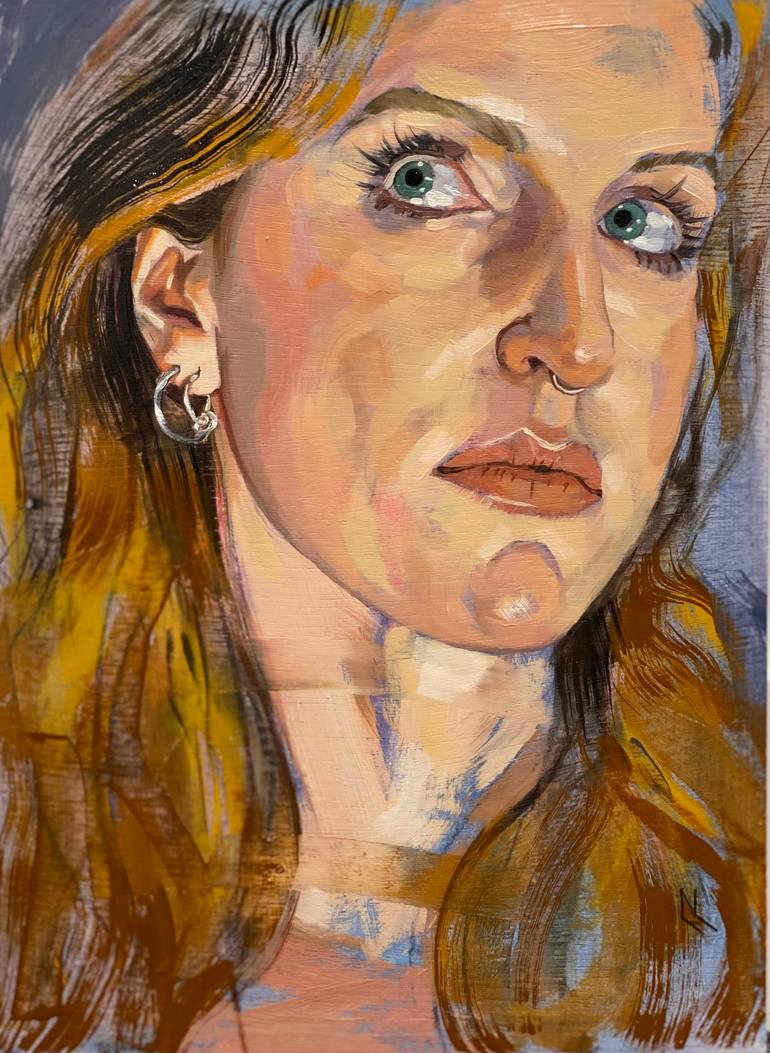 Gaze Painting by Naila Hazell | Saatchi Art