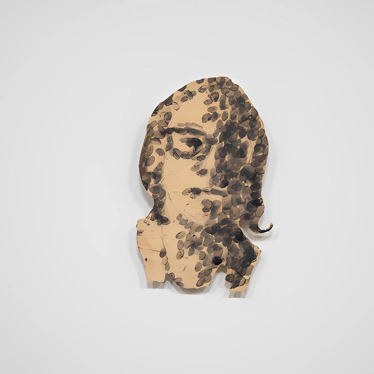 Benchmarks 20 Figurative Portrait Relief Sculpture on Wood Sculpture by ...