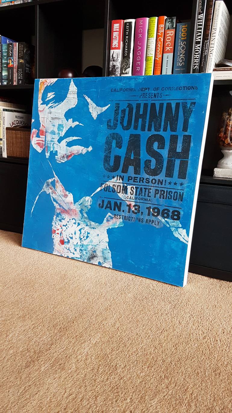 Johnny Cash - I Walk The Line Painting by Paul Lovering | Saatchi Art