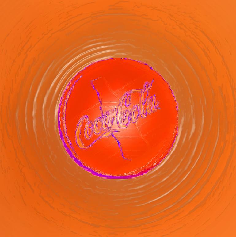 Modern Icons abstract : Coke Mixed Media by Enki Anuna | Saatchi Art