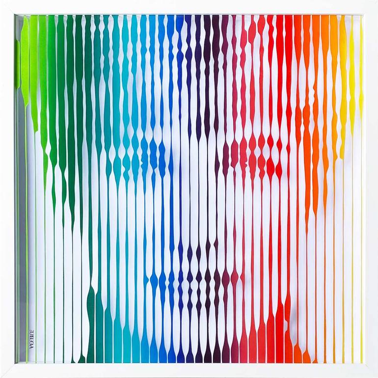 Princess Diana Rainbow Original Painting on Glass Painting by Veebee ...