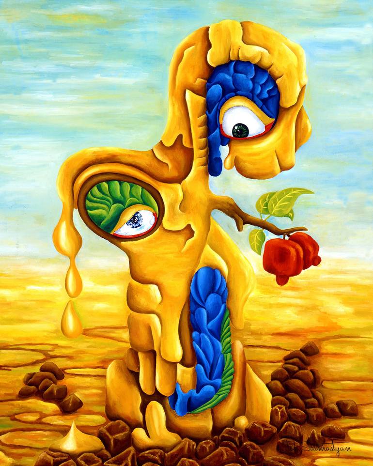 The Crying Tree of Life Painting by Tak Salmastyan | Saatchi Art