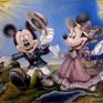 Mickey and Minnie are sweeping the planet Painting by Christina ...
