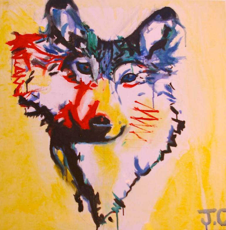 Wolf Painting by Joshua Cann | Saatchi Art
