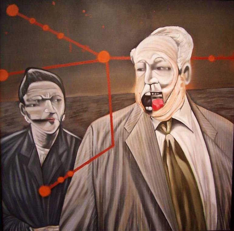 Eyewitness news Painting by Benjamin Coyle | Saatchi Art