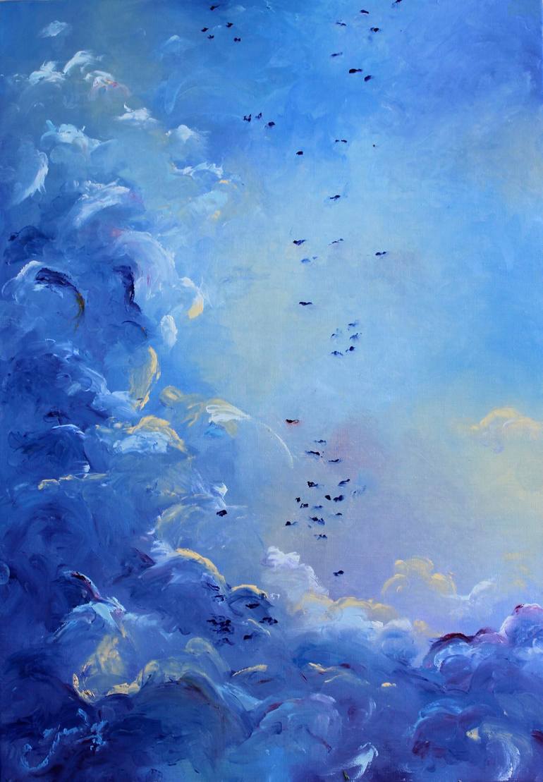 Juba Skies Painting by jan raats | Saatchi Art