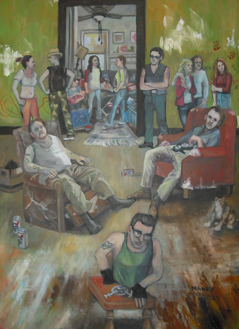 Remembering Lenny,(Legs) Painting by Douglas Manry | Saatchi Art