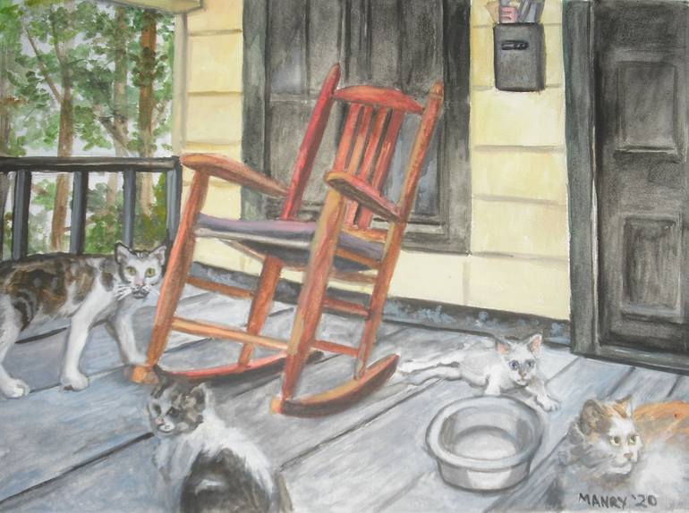 She Died Painting by Douglas Manry | Saatchi Art