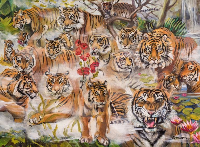 Ghosts of Sumatra Painting by Douglas Manry | Saatchi Art