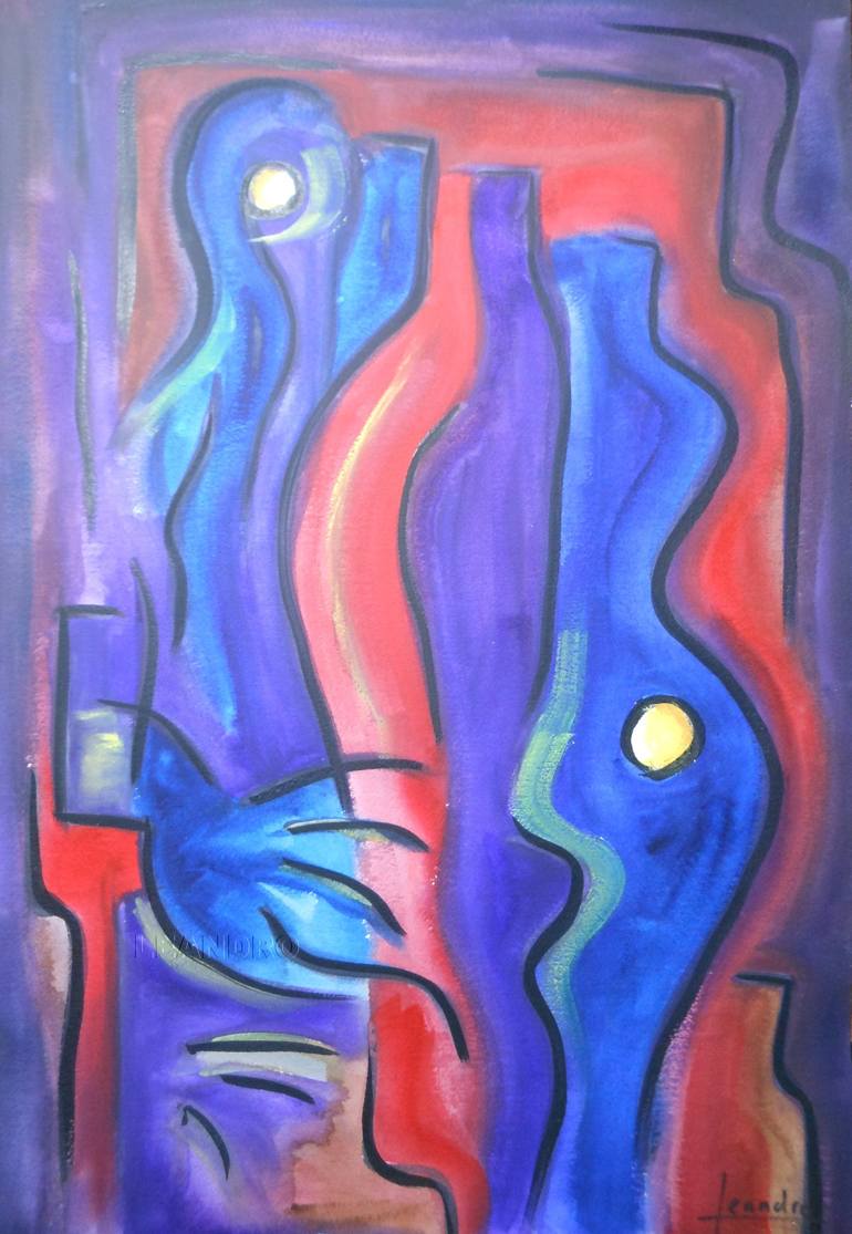 Figuras en busca de la libertad - Figures in search of freedom Painting ...