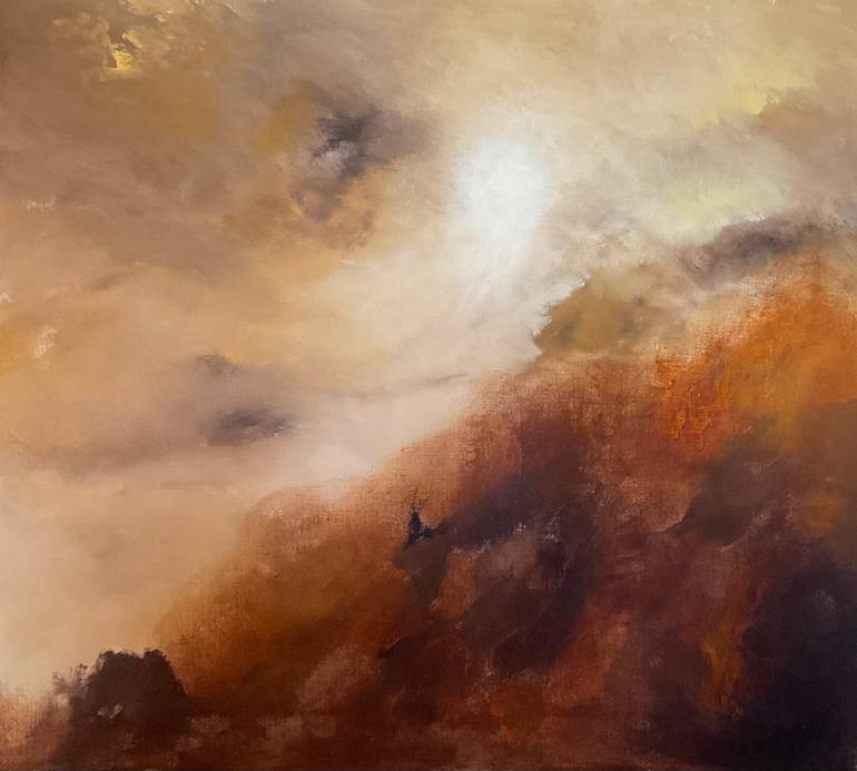 Mystical sunrise Painting by Auke Mulder | Saatchi Art