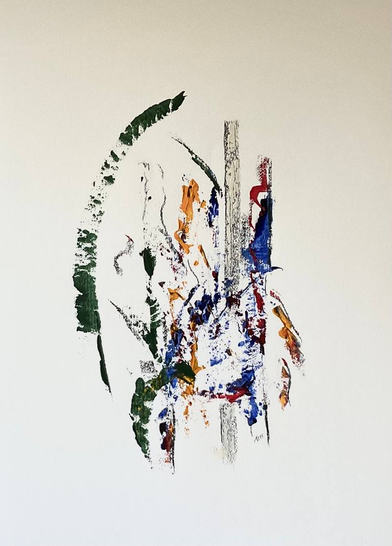 Composition Stèle Painting by Auke Mulder | Saatchi Art