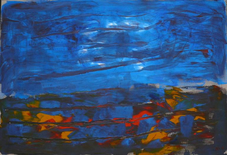 Midnight Sweden Painting by Auke Mulder | Saatchi Art