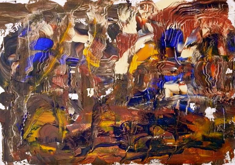 Sunset over the hills Painting by Auke Mulder | Saatchi Art