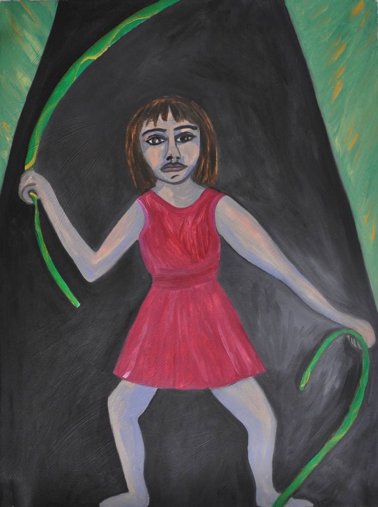 Turning Double Dutch Painting by Theresa Desalvio | Saatchi Art