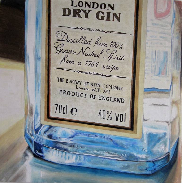 Bombay Sapphire Pt. 2 Painting by Nancy Whitehead | Saatchi Art