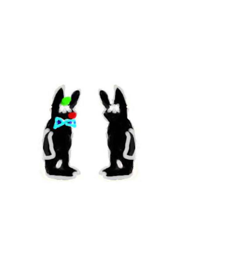 Rabbit just a clown Mixed Media by mathew rudd | Saatchi Art