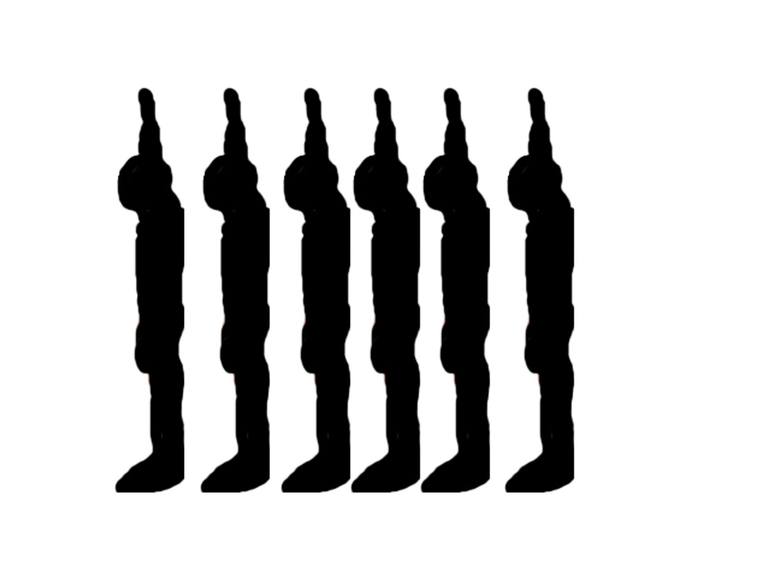 Rabbit line Painting by mathew rudd | Saatchi Art