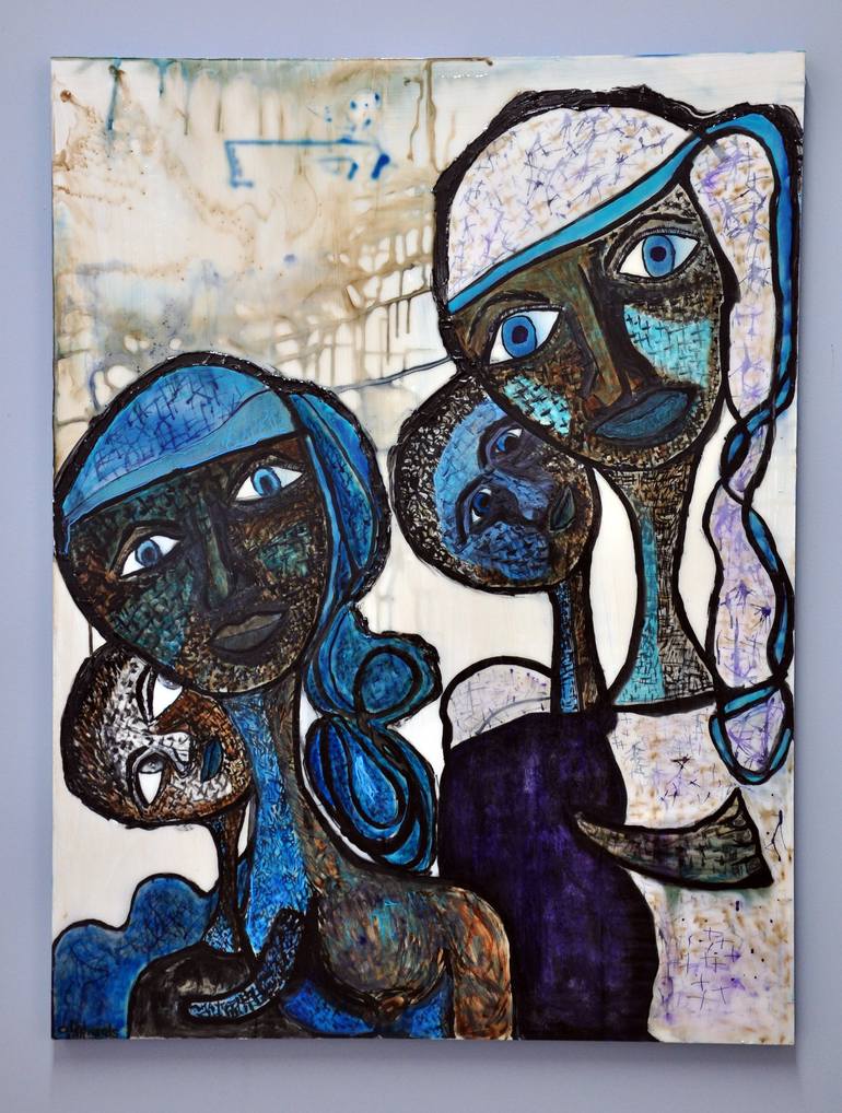 Inculturated Madonnas Painting by Cheryl Edwards | Saatchi Art