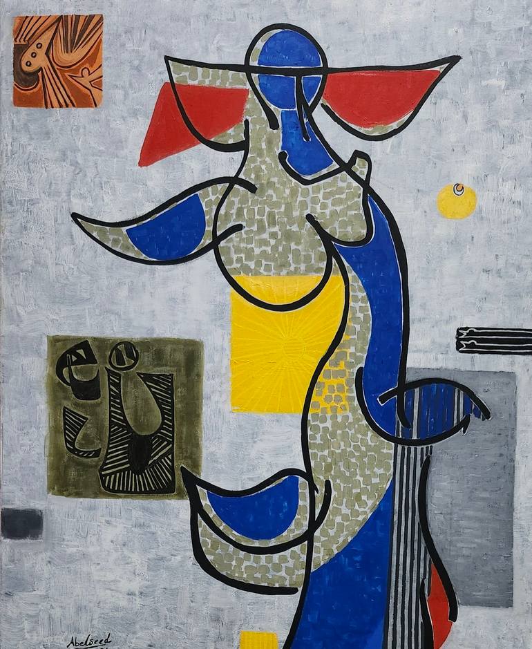 The inner meaning of the freedom. Painting by Mustafa Abelseed ...